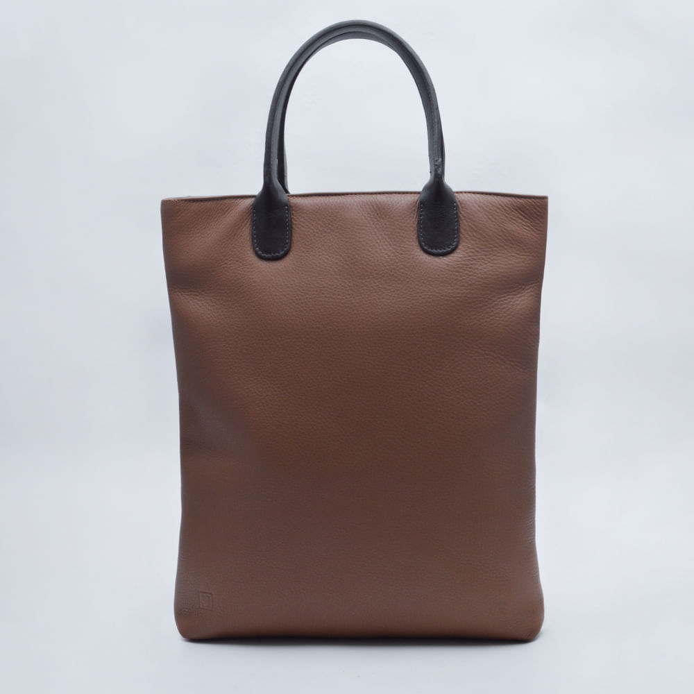 Bolsa Manga de Couro Marrom Cacau M - Leather Labs