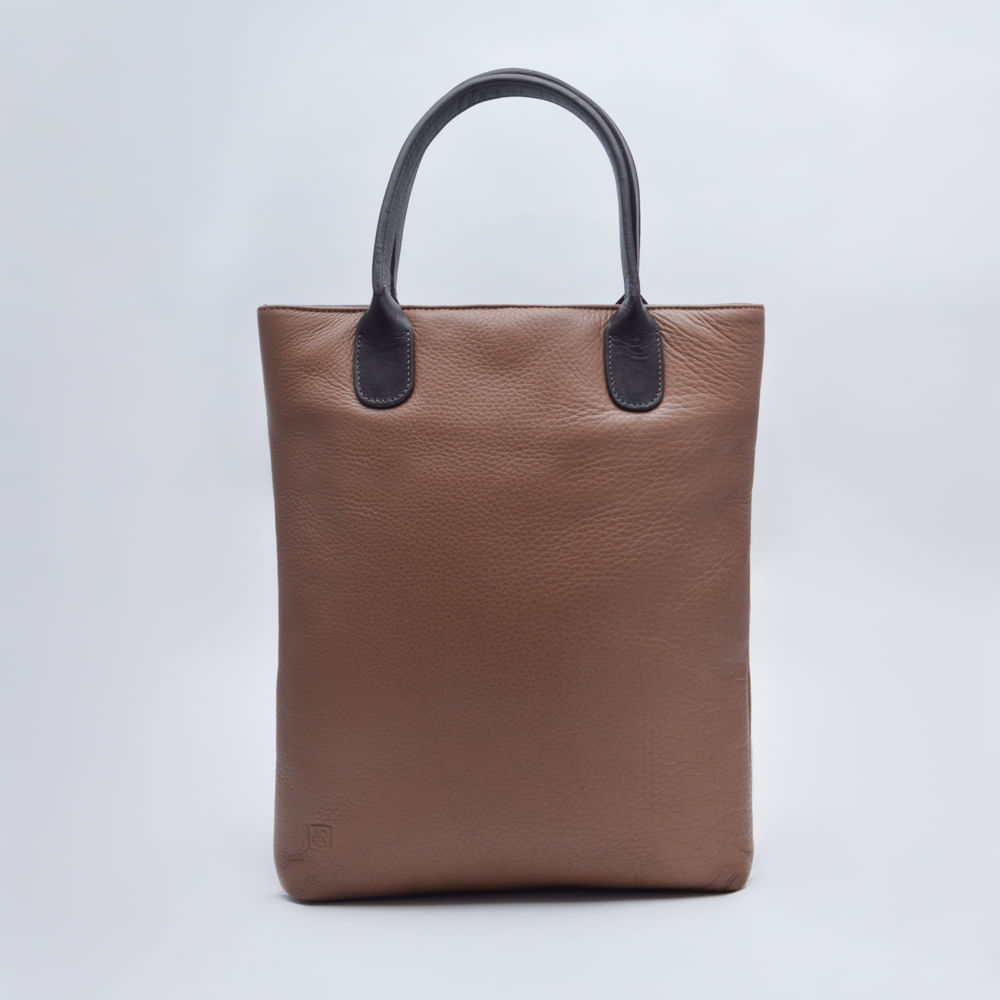 Bolsa Manga de Couro Marrom Cacau P - Leather Labs