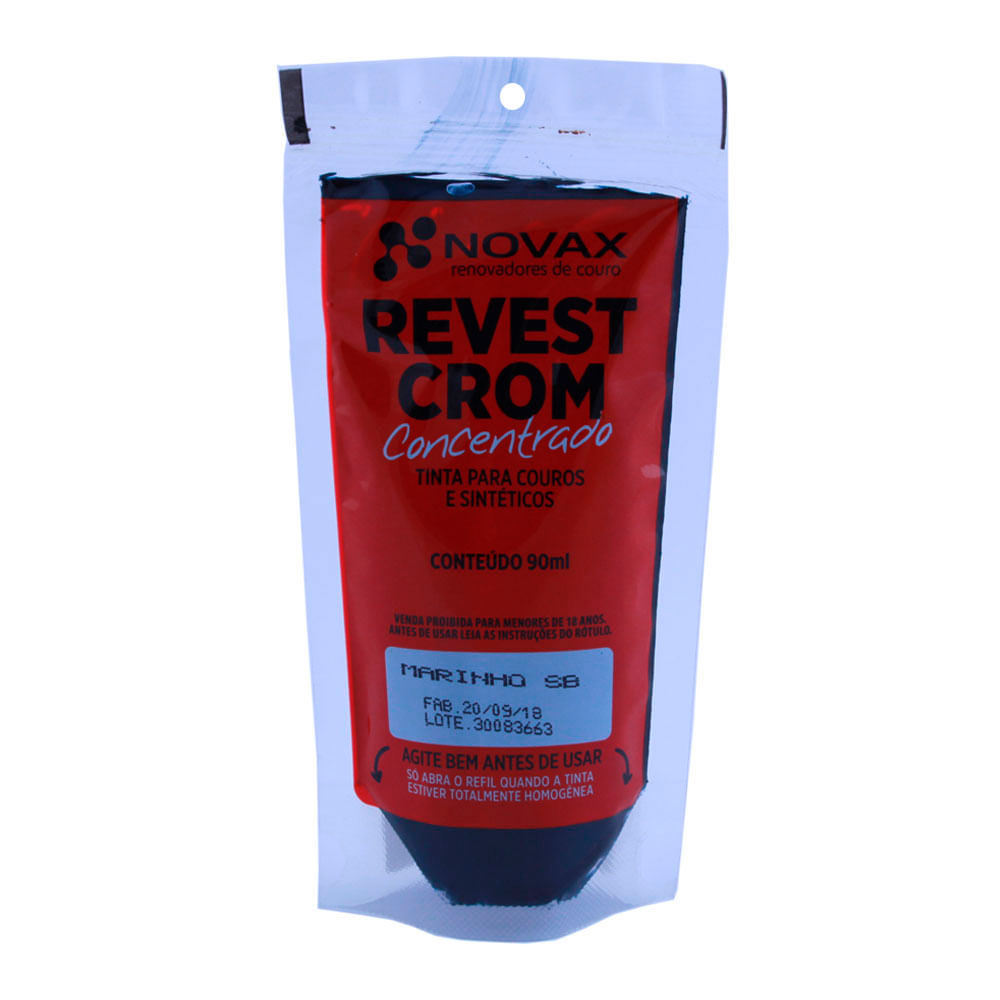 Tinta forte Revestcrom Novax refil 90ml - Marinho - Leather Labs
