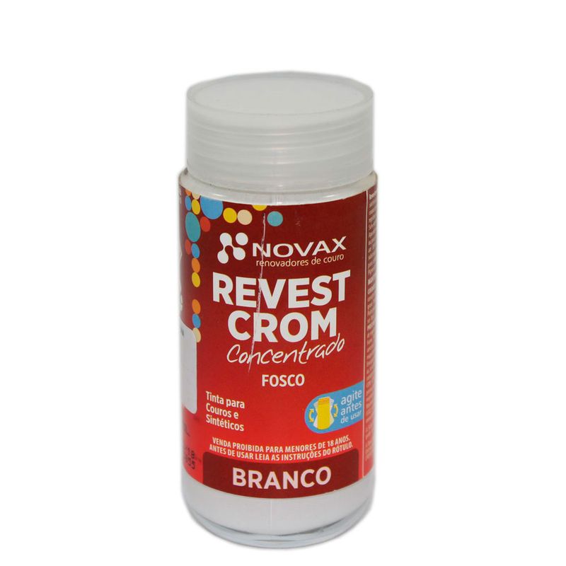 Tinta Forte Revest Fosco Novax 90ml - Branco - Leather Labs