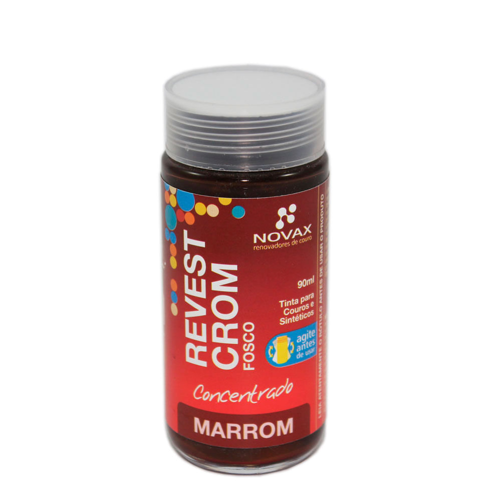 Tinta forte Revest fosco Novax 90ml - Marrom - Leather Labs
