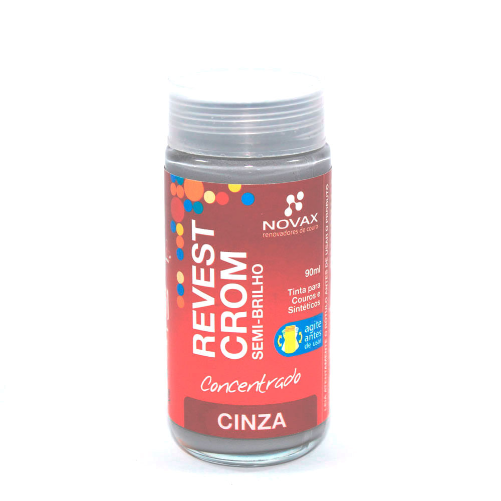 Tinta forte Revestcrom Novax 90ml - Cinza 18 - Leather Labs