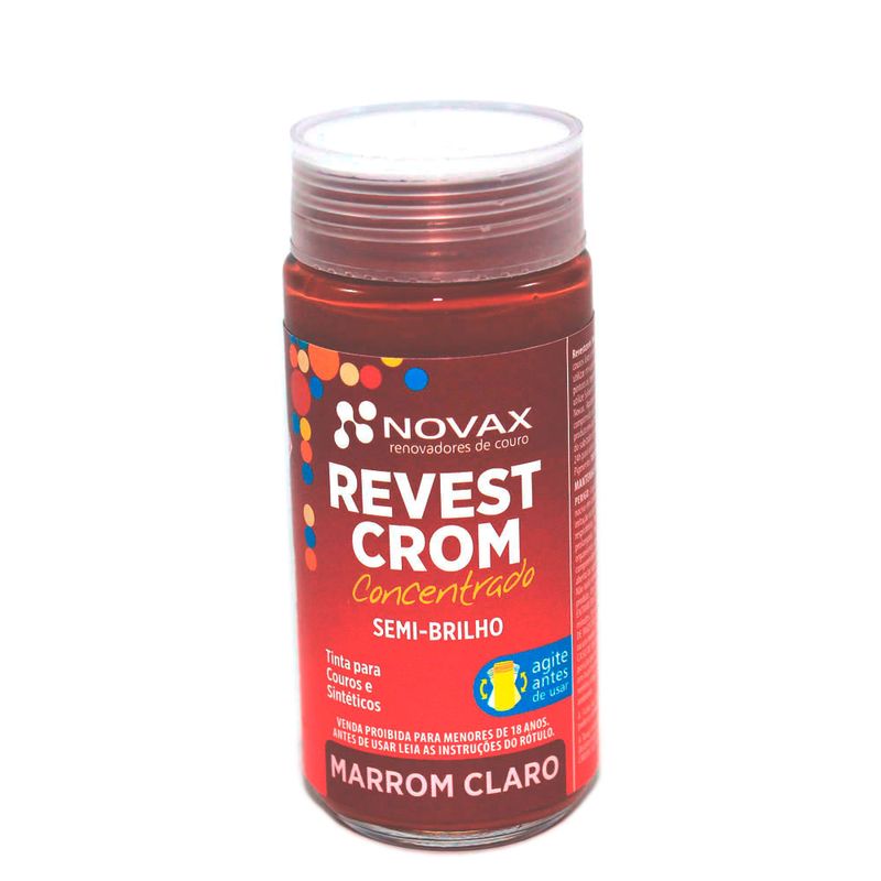 Tinta forte Revestcrom Novax 90ml - Marrom Claro - Leather Labs