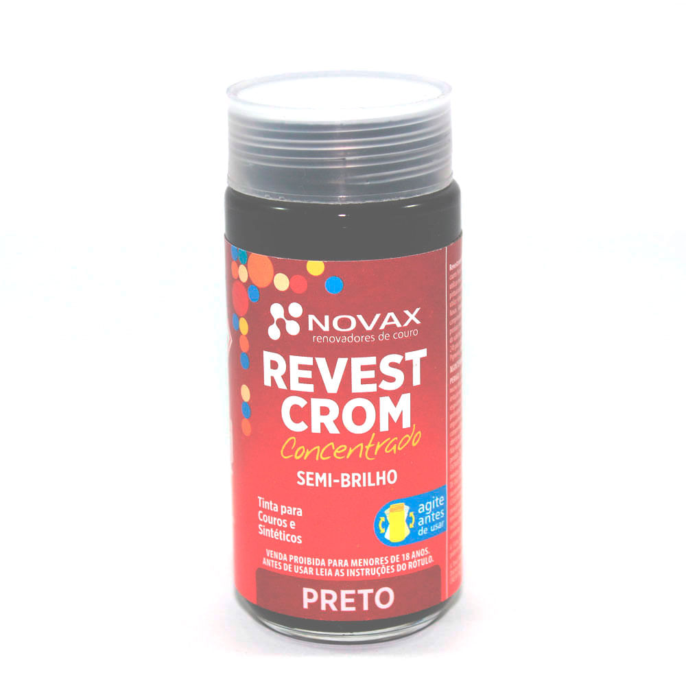 Tinta forte Revestcrom Novax 90ml - Preto 17 - Leather Labs