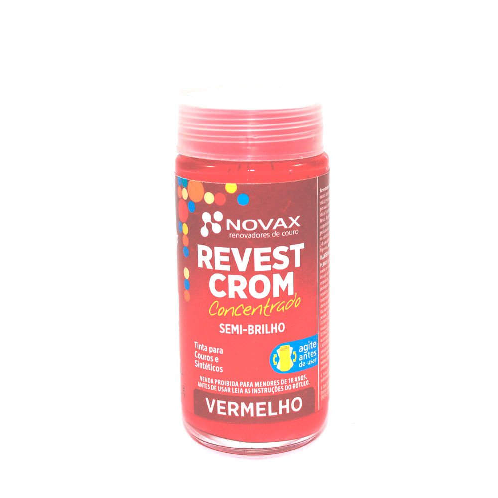Tinta forte Revestcrom Novax 90ml - Vermelho - Leather Labs