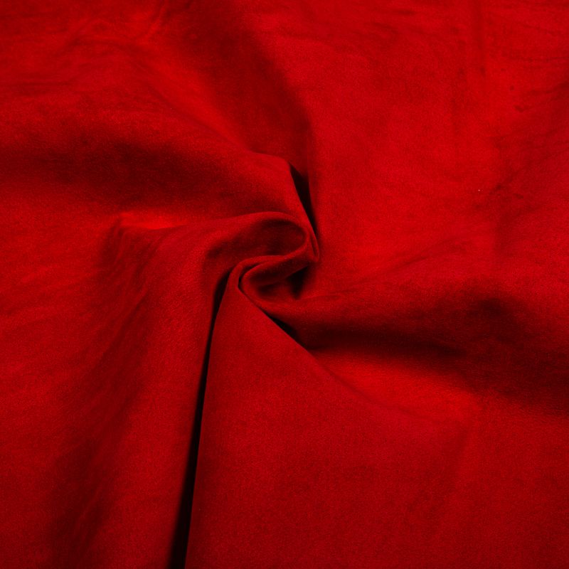 Couro Camurça de Porco 05-07 mm Scarlet - PTR-114-I - Leather Labs